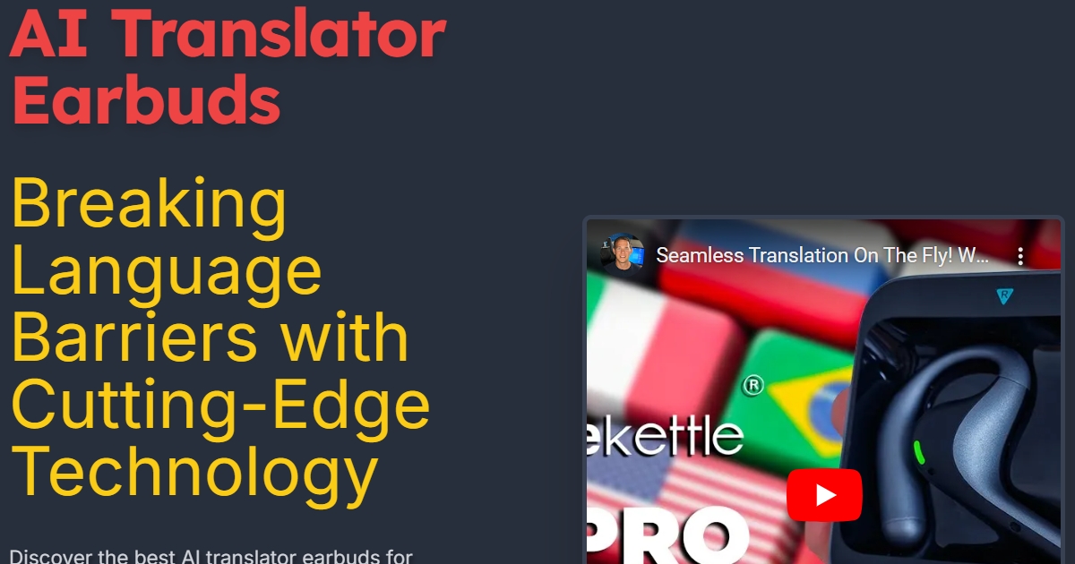 AI Translator Earbuds - Expert Reviews & Comparisons